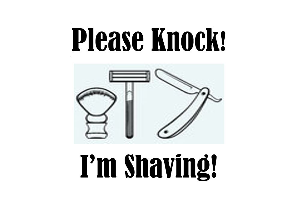 Shaving Sign | Shave Straight and Safe